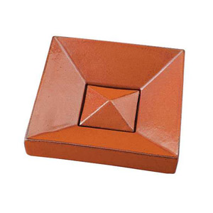 493-017-R｜カクダイ角型手洗器[Luju][鉄赤]