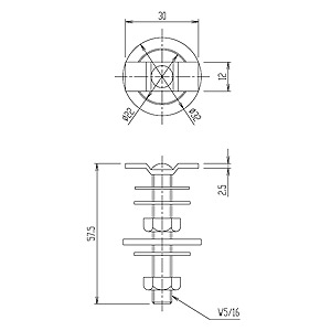 A-4827｜LIXIL固定金具[洗面器・手洗器用取付金具][部材]