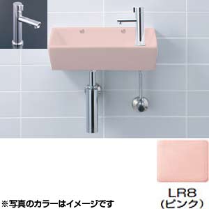 L-35/LR8+LF-48-Pset｜LIXIL 手洗器セット[角形（壁付式）][立水栓]