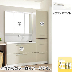 LDSRC100BCJJN1-set1-F-L｜TOTO 洗面化粧台セット オクターブ[間口1450mm][高さ1900mm]